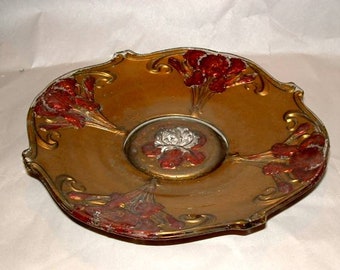 Goofus Glass Plate - Etsy