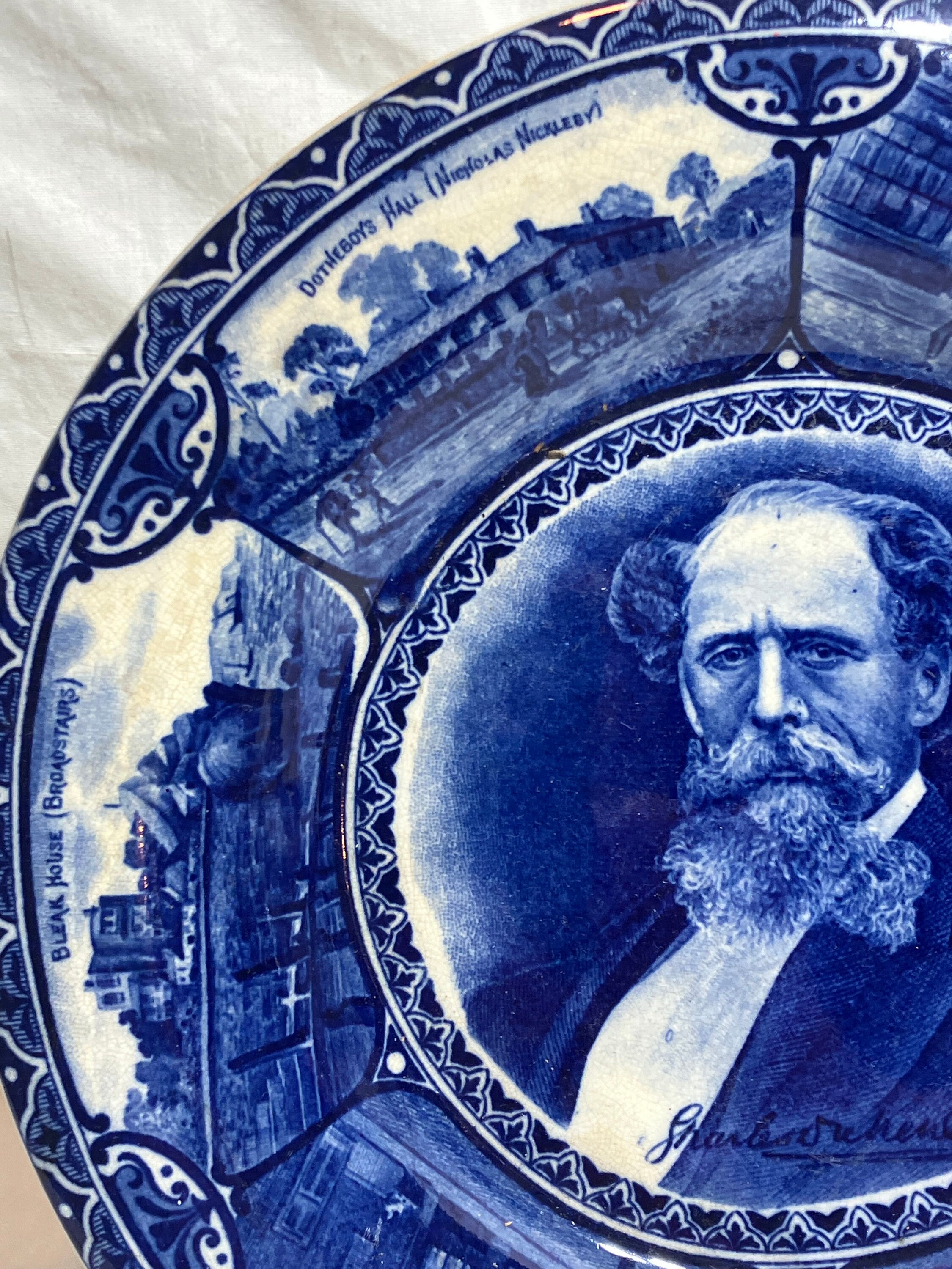 Charles Dickens Souvenir Plate Rowland Marcellus England - Etsy