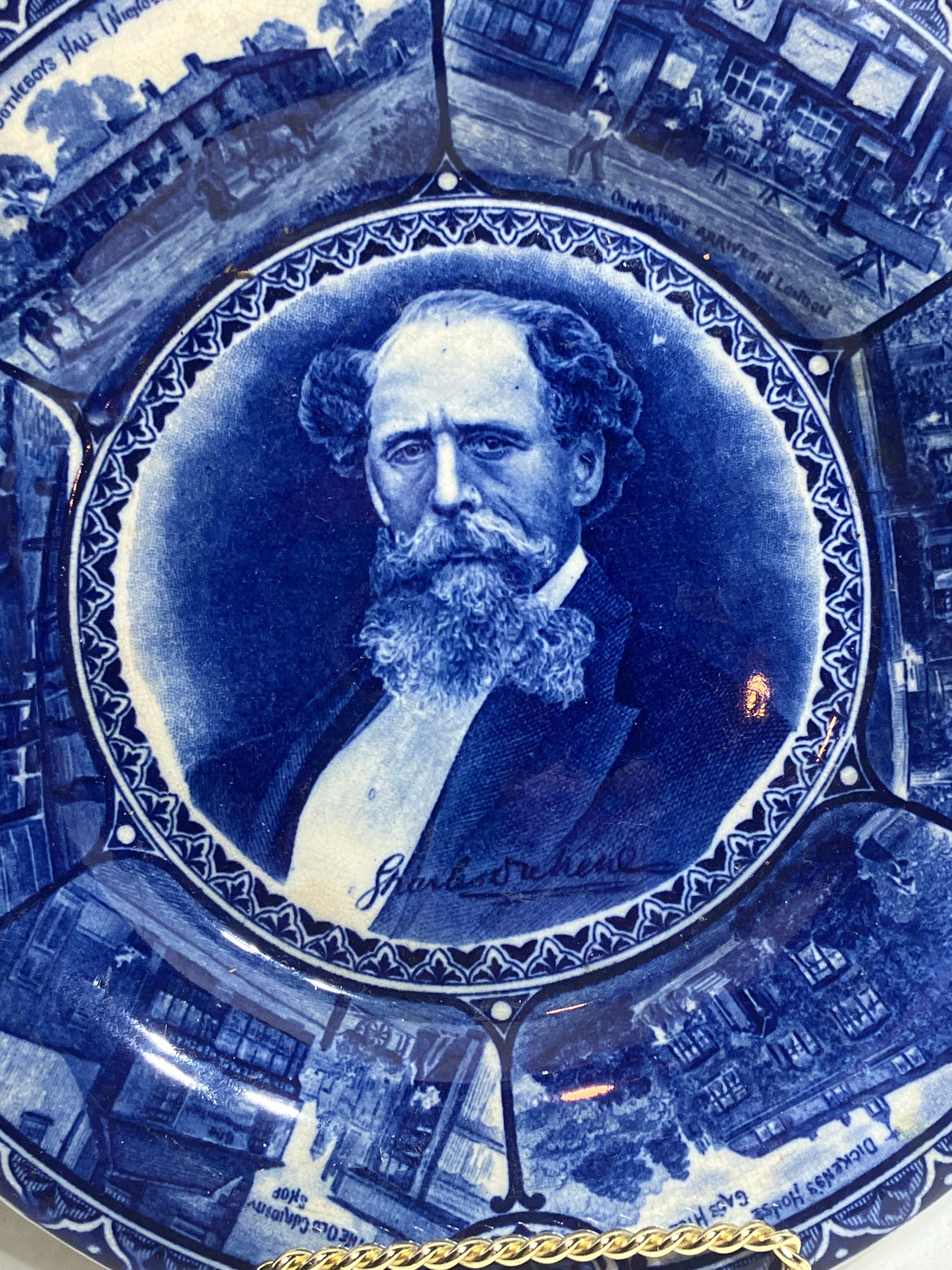 Charles Dickens Souvenir Plate Rowland Marcellus England - Etsy