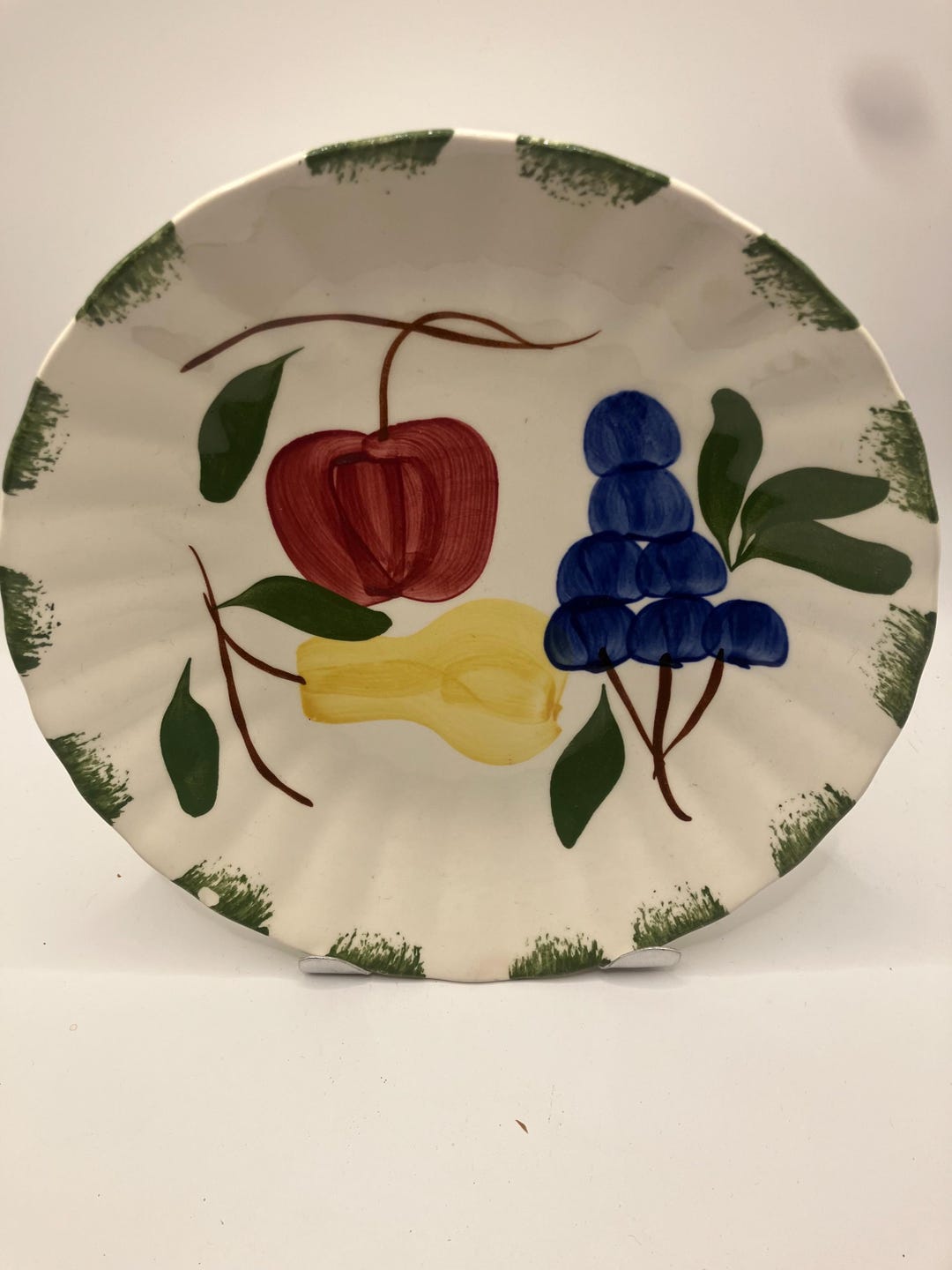 Blue Ridge Southern Pottery Bountiful Pattern Hand Painted Bowl 8 ...