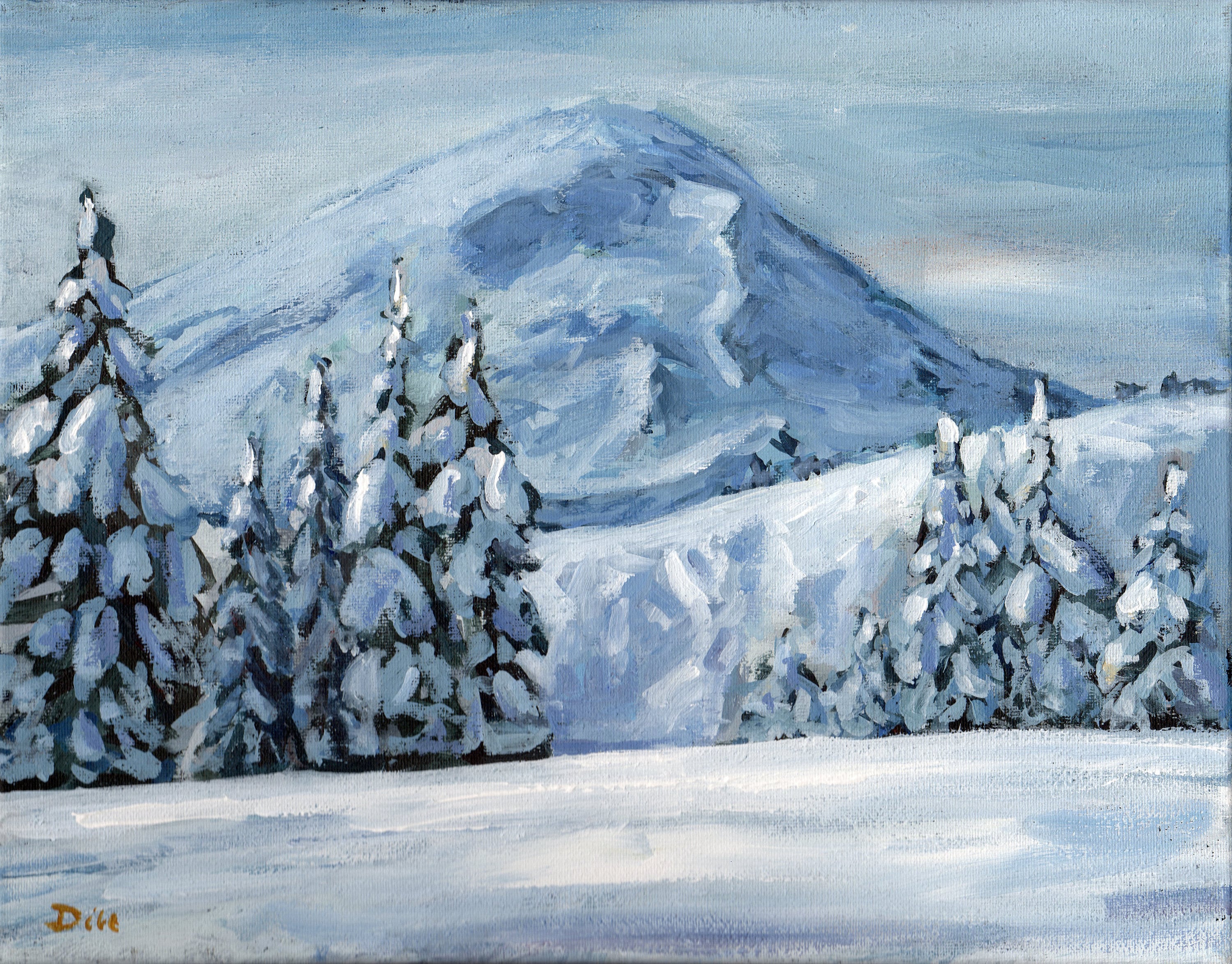 Snowy Landscape Paintings