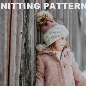 KNITTING PATTERN, Classic Double Brim Toque, Beanie Knitting Pattern ...