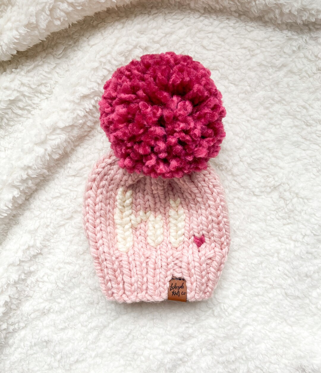 Hi Knit Toque for Babies and Kids, Valentines Day Gift for Kids, Heart ...