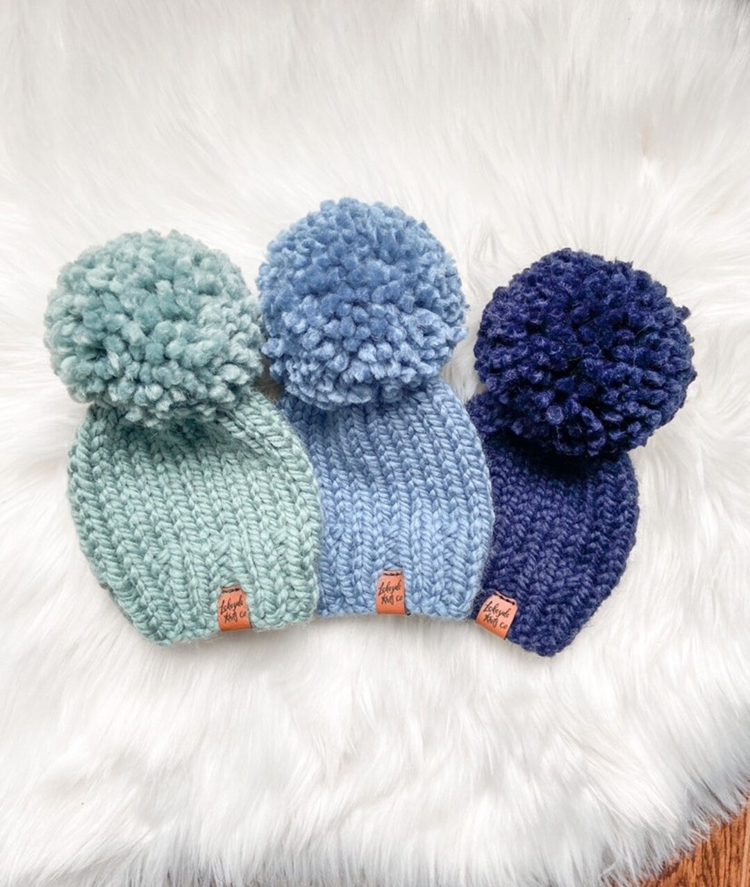 Custom Knit Hat for Kids and Baby, Kids Winter Hat, Pompom Toque - Etsy