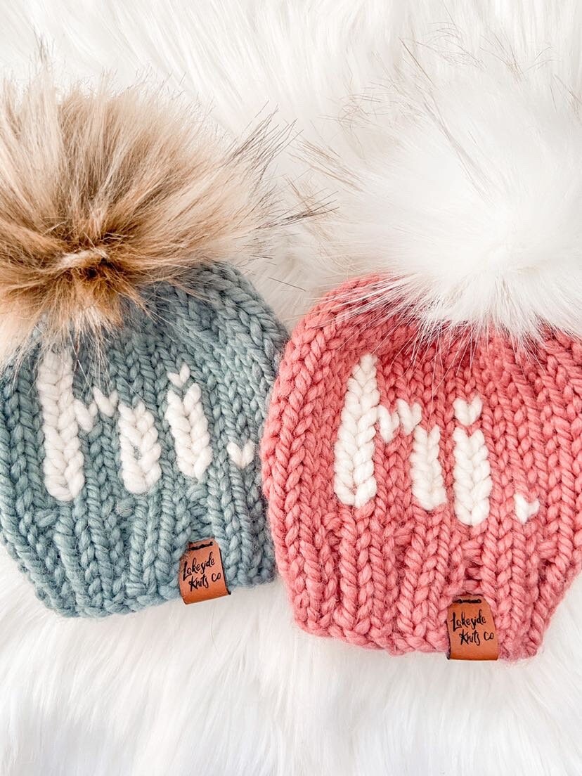 Hi Knit Toque for Newborn Baby Gift Set Baby Shower Gift - Etsy Canada