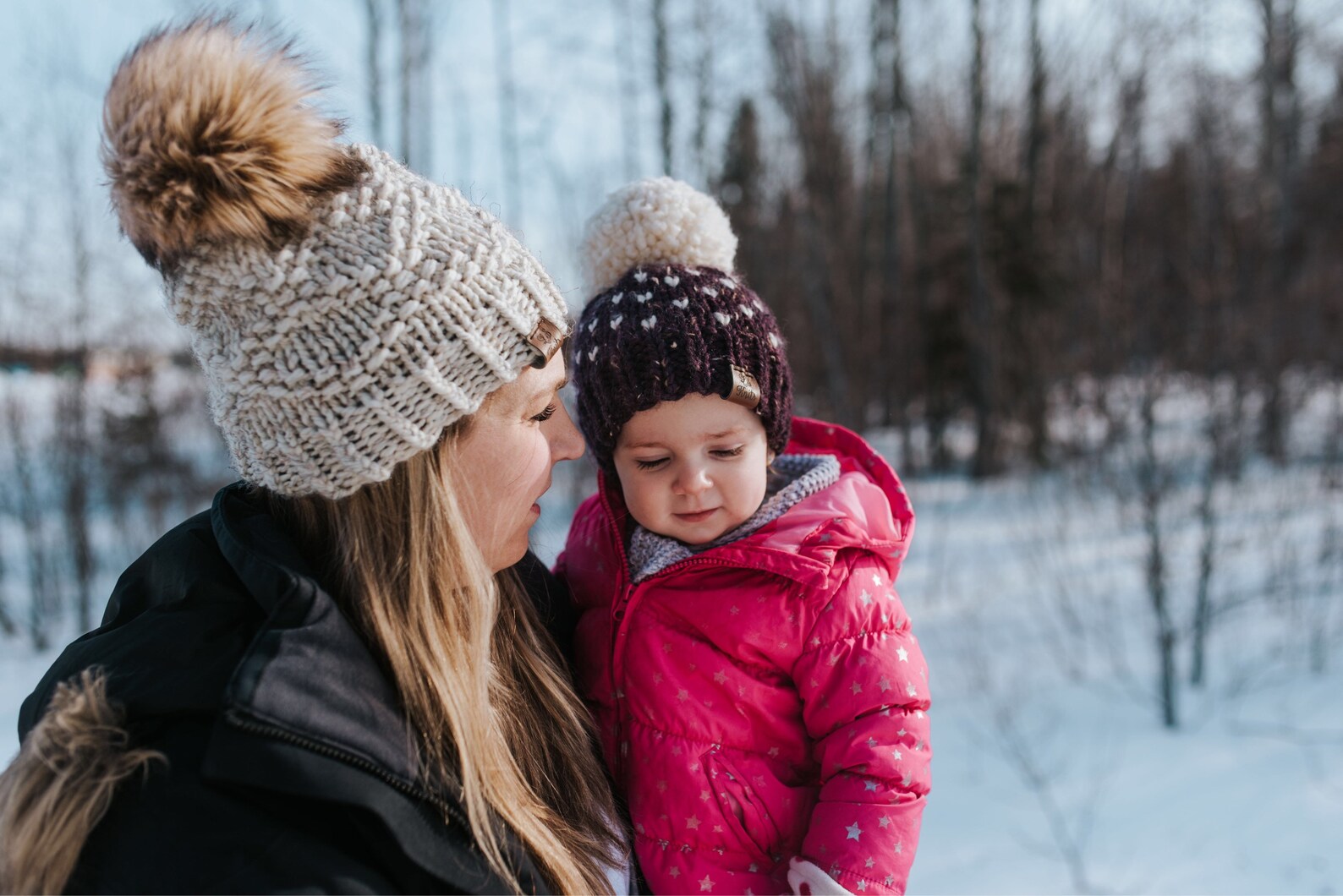 Custom Knit Hat Tiny Heart Knit Toque for baby and kids | Etsy