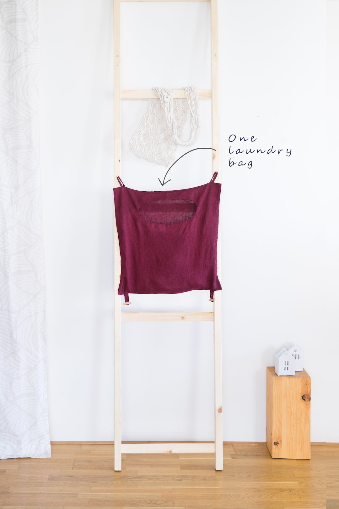Hanging Laundry Bag, Color-coded Linen Laundry Bag, Laundry Room ...