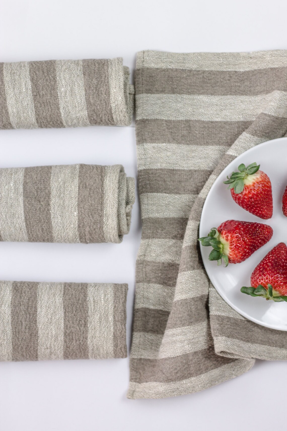 Linen Napkins Set of 4 Rustic Linen Napkins Pure Linen - Etsy