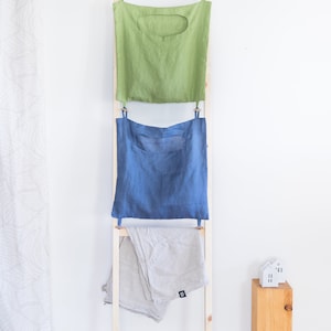Color-coded Laundry Bag, Linen Laundry Bag, Laundry Room Organization ...