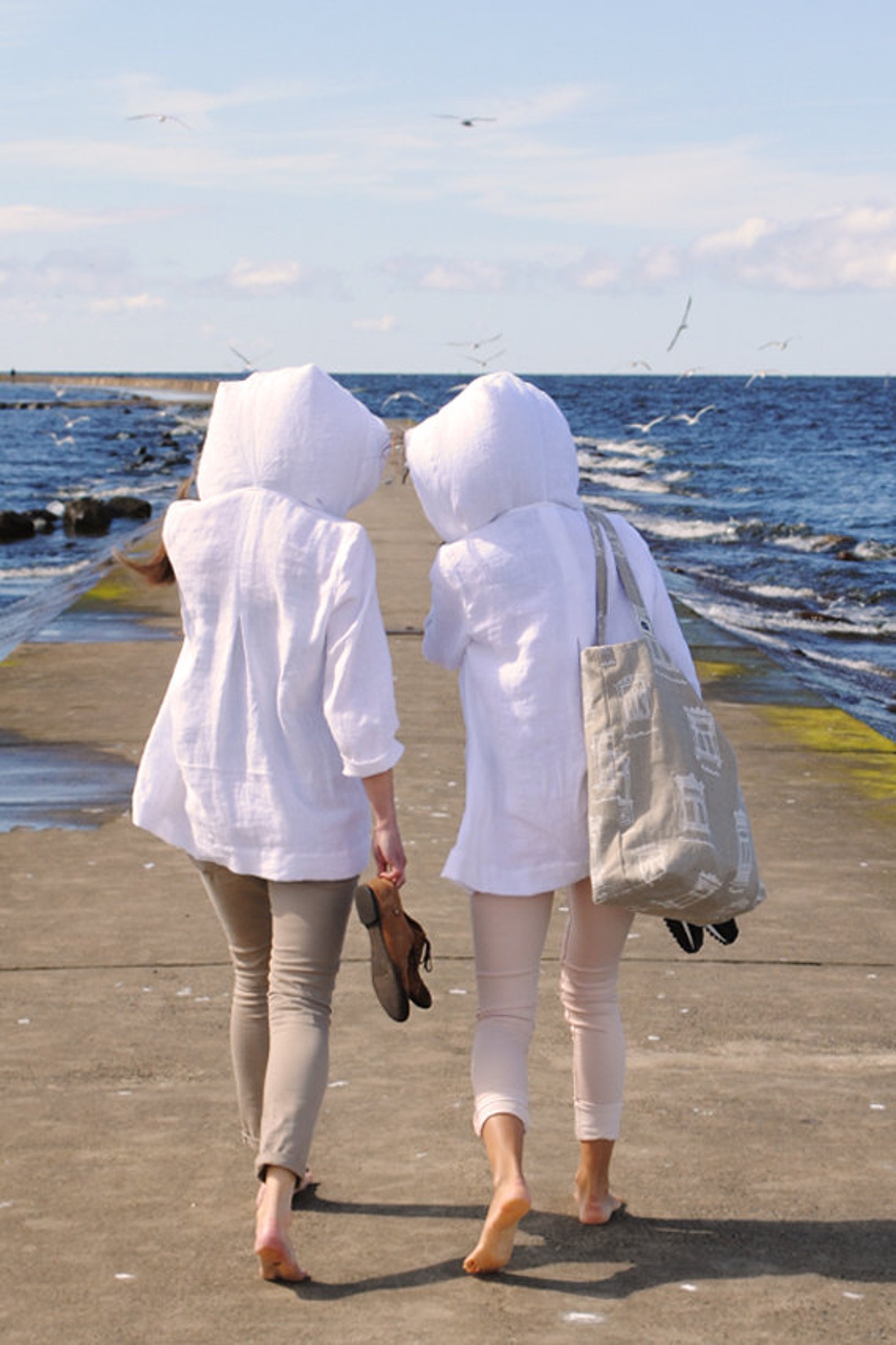 Linen Hoodie for Woman Loose Fit Linen Hoodie Linen Tunic | Etsy