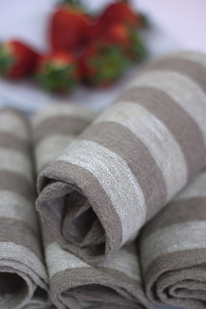 Linen Napkins Set of 4 Rustic Linen Napkins Pure Linen - Etsy