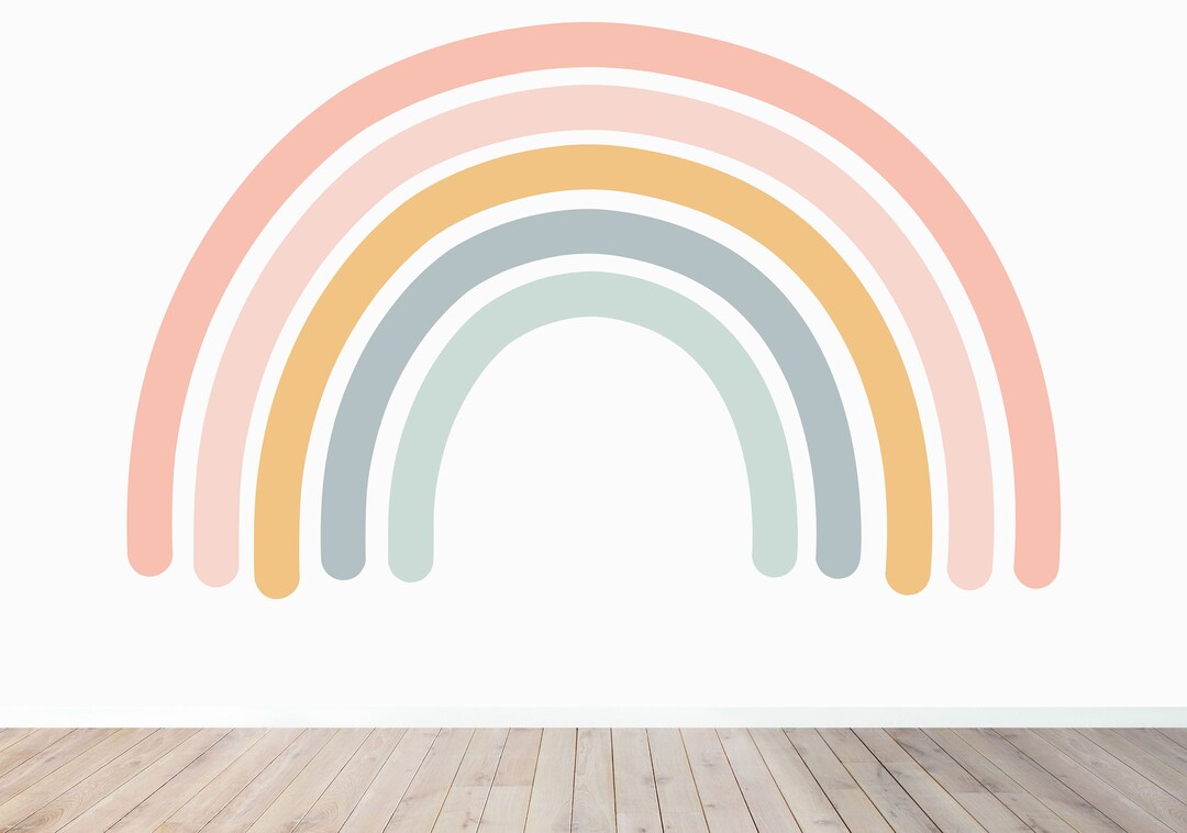 Rainbow Mural Wallpaper H243cm X W400cm - Etsy