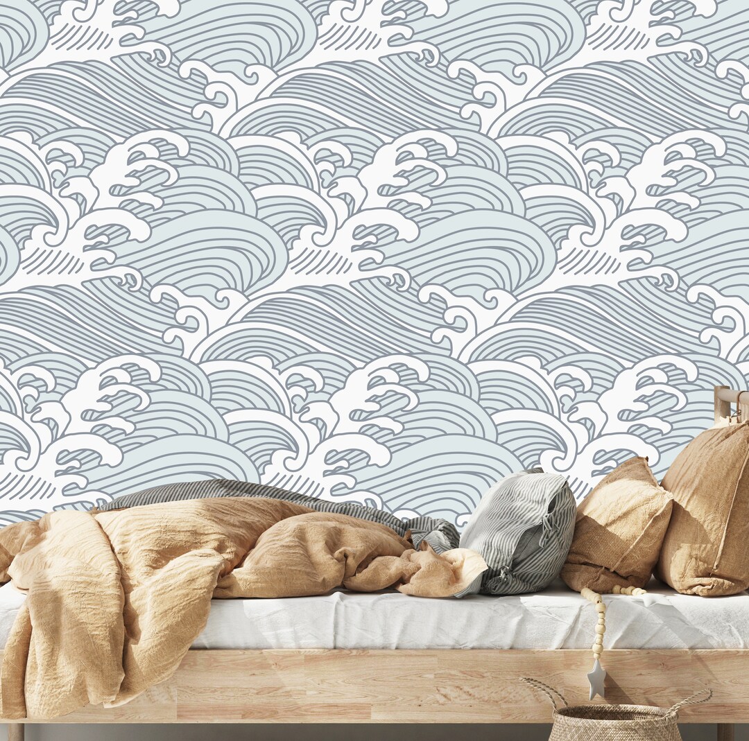 Making Waves Wallpaper - Etsy