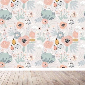 The Betsy Floral Mural Wallpaper - Etsy Canada