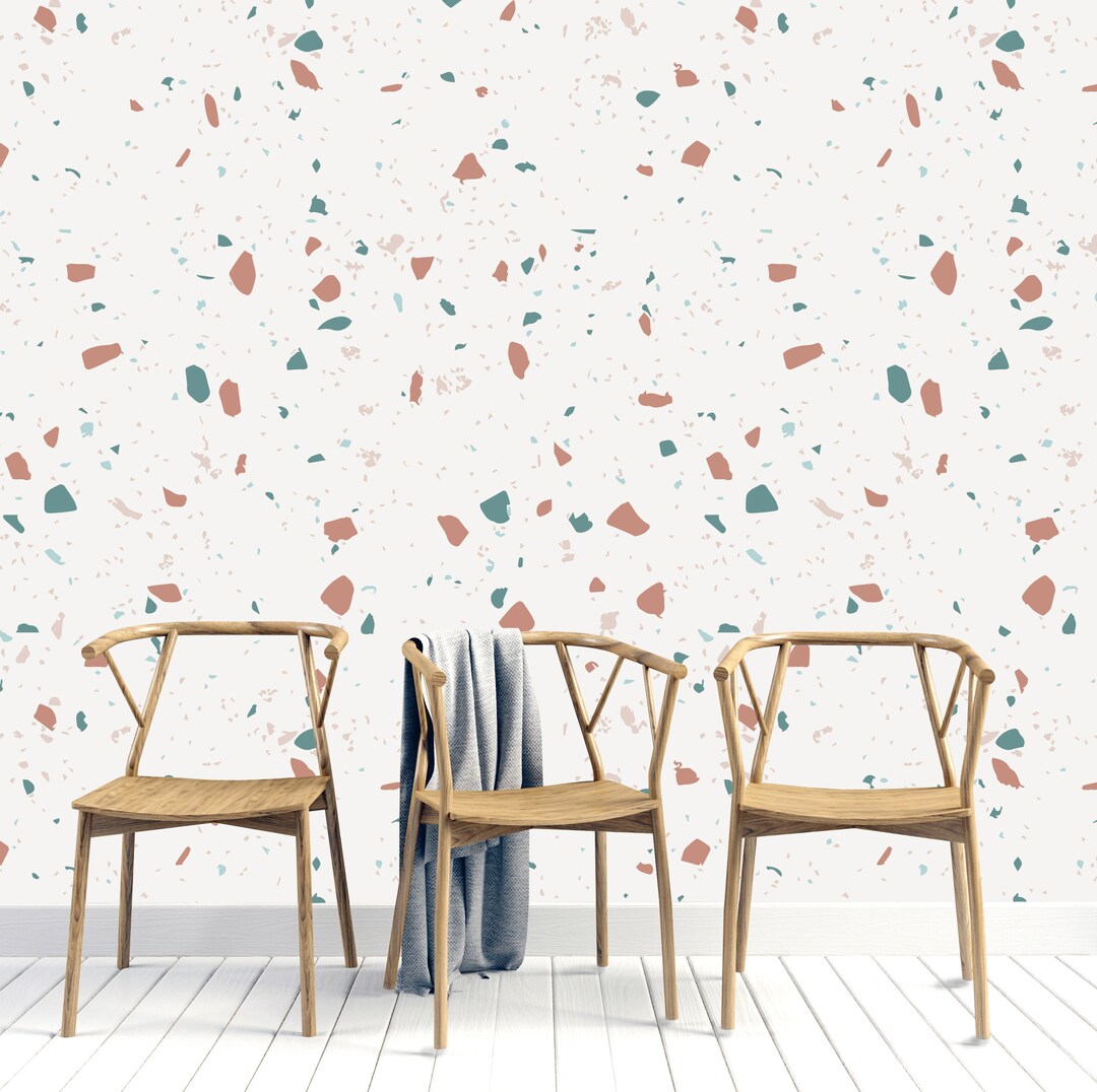 Terrazzo Wallpaper - Etsy