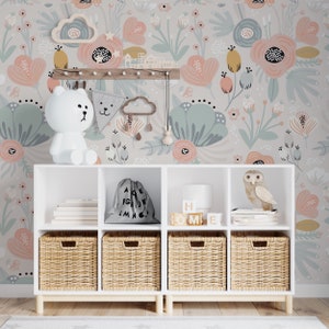 The Betsy Floral Mural Wallpaper - Etsy Canada