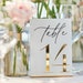 3D Table Numbers Wedding Table Numbers Frosted Acrylic Table Numbers ...