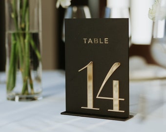 Matte Black Table Numbers - Etsy