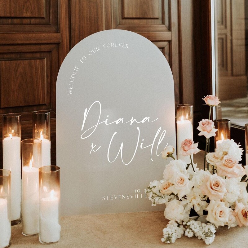 Acrylic Wedding Signs - Etsy