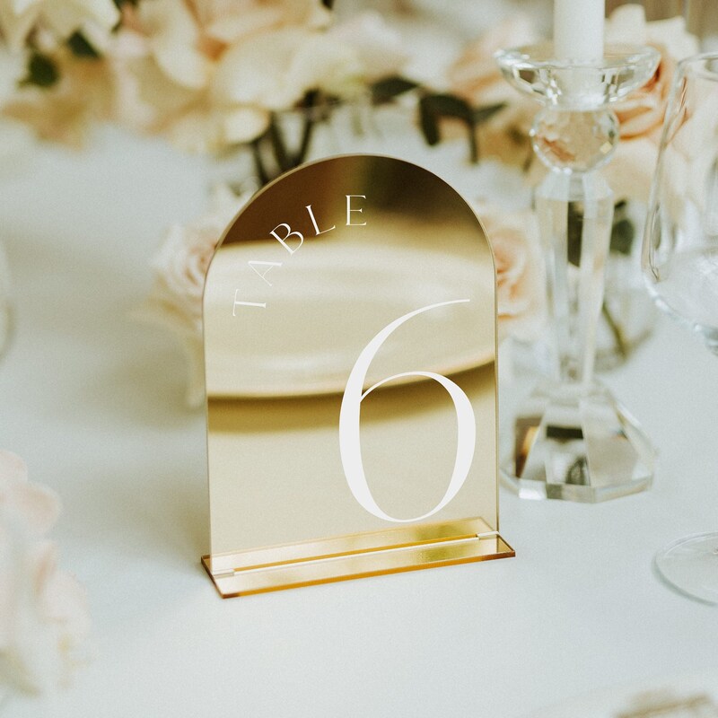 Arch Table Numbers - Etsy