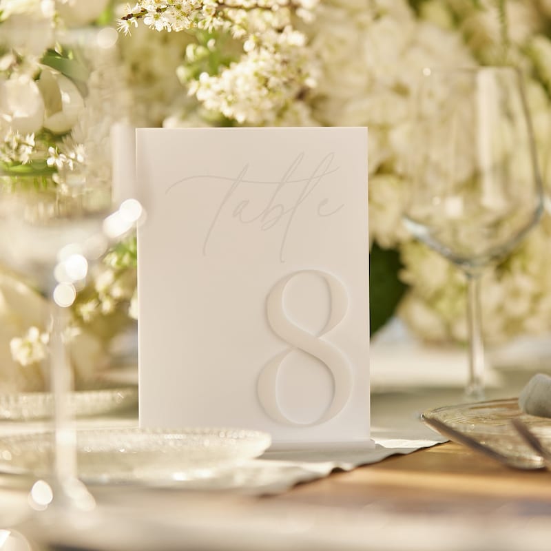 White Table Numbers - Etsy