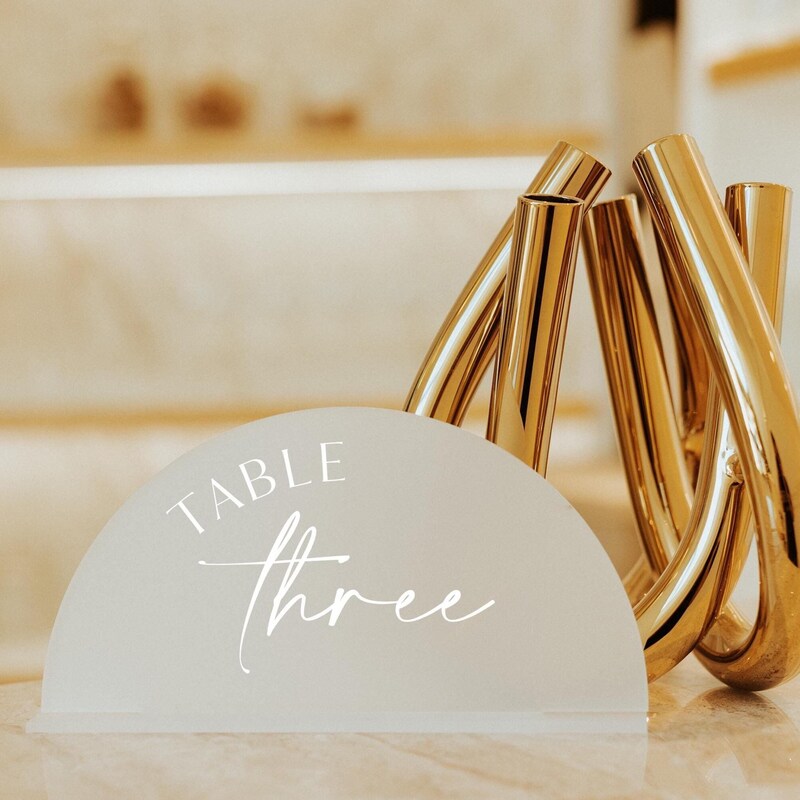 Circle Table Numbers - Etsy