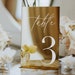 Mirror Table Numbers - Wedding Acrylic Table Signs - Reception Decor - Etsy