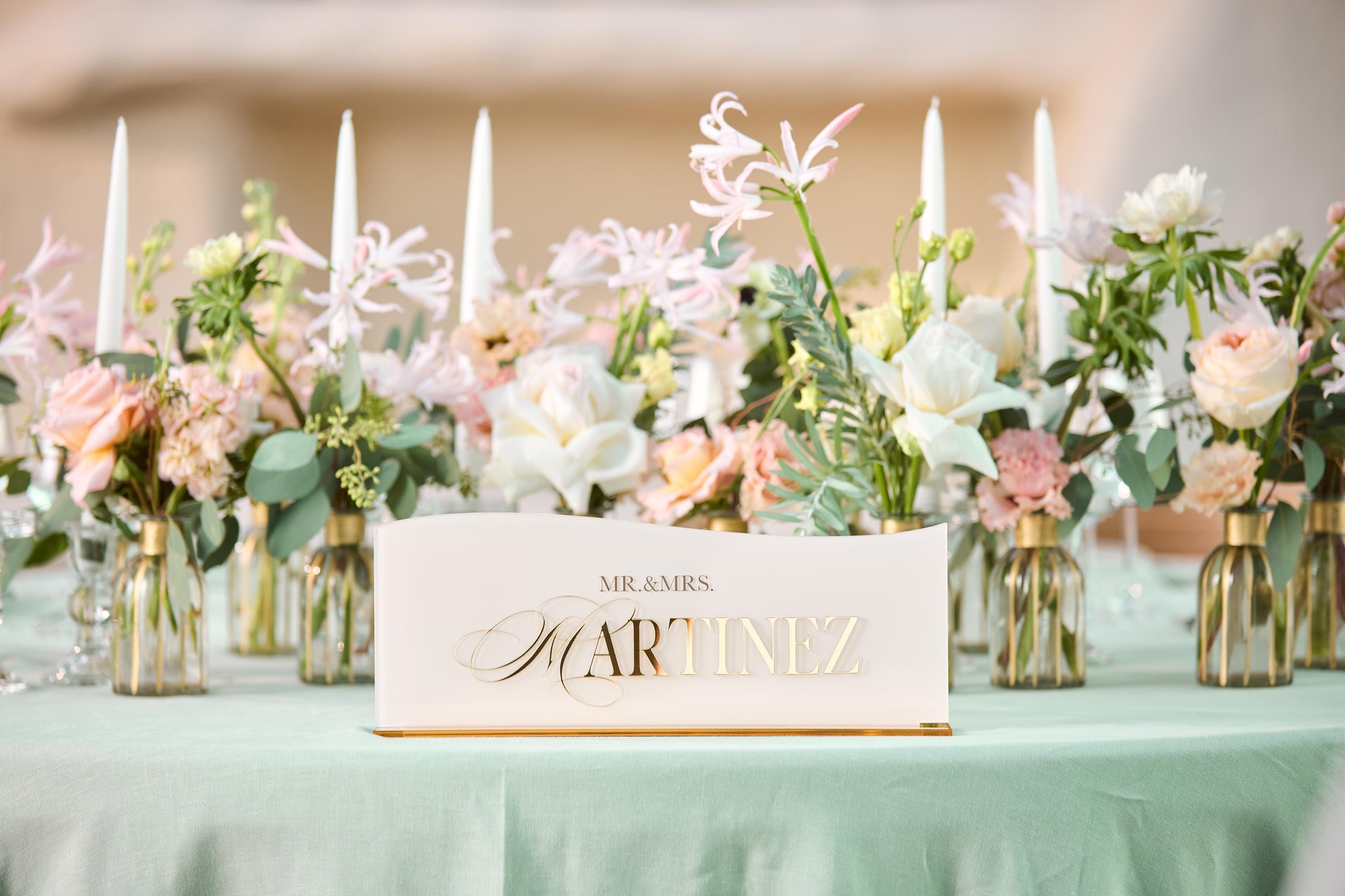 Acrylic Mr & Mrs Top Table Sign - Wedding Head Table Decor - Etsy
