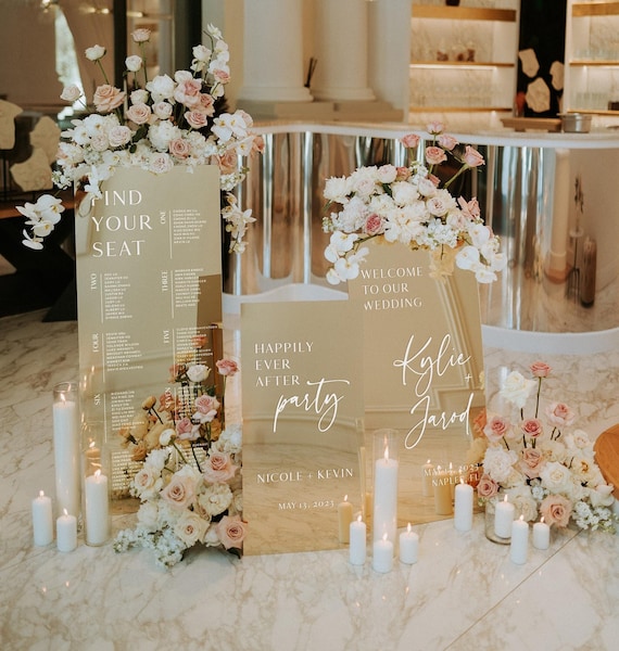 Wedding Reception Seating Chart Sign Alphabetical Wedding Seating