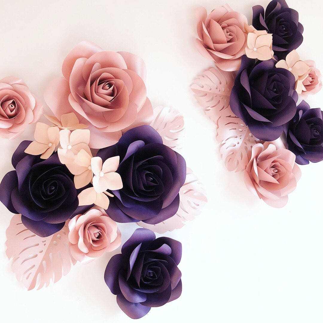 Paper Flower Decorations Nursery Paper Flowers Large Paper Flowers ...