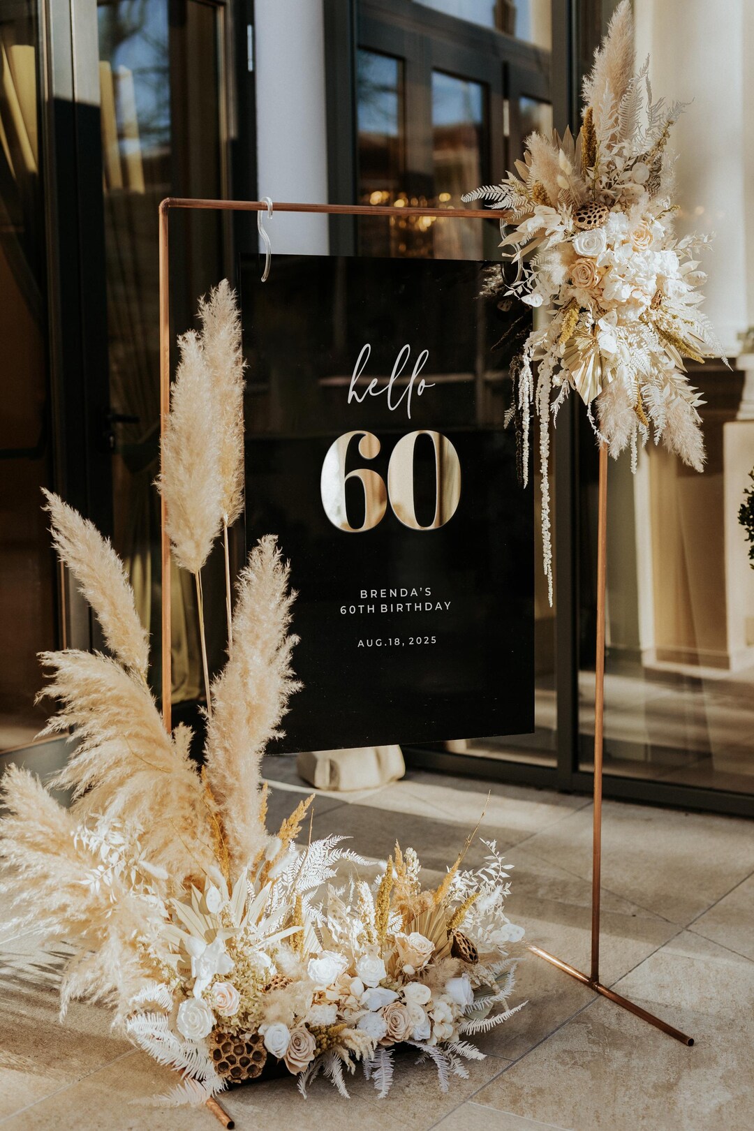 Acrylic Birthday Sign, Personalized Welcome Sign for Birthday Party ...