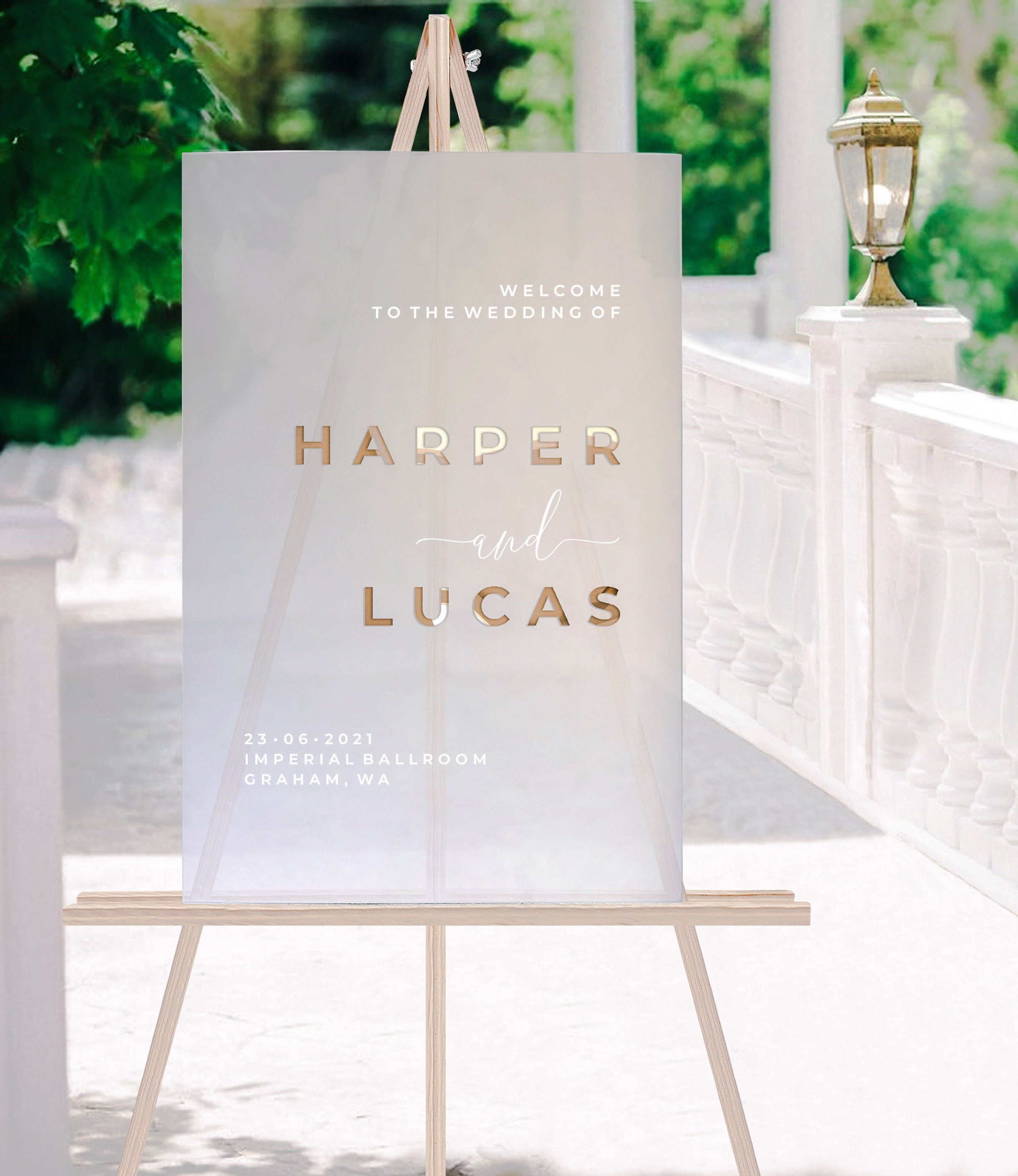 Signs Custom Wedding Sign Frosted Acrylic Wedding Welcome Sign Acrylic ...