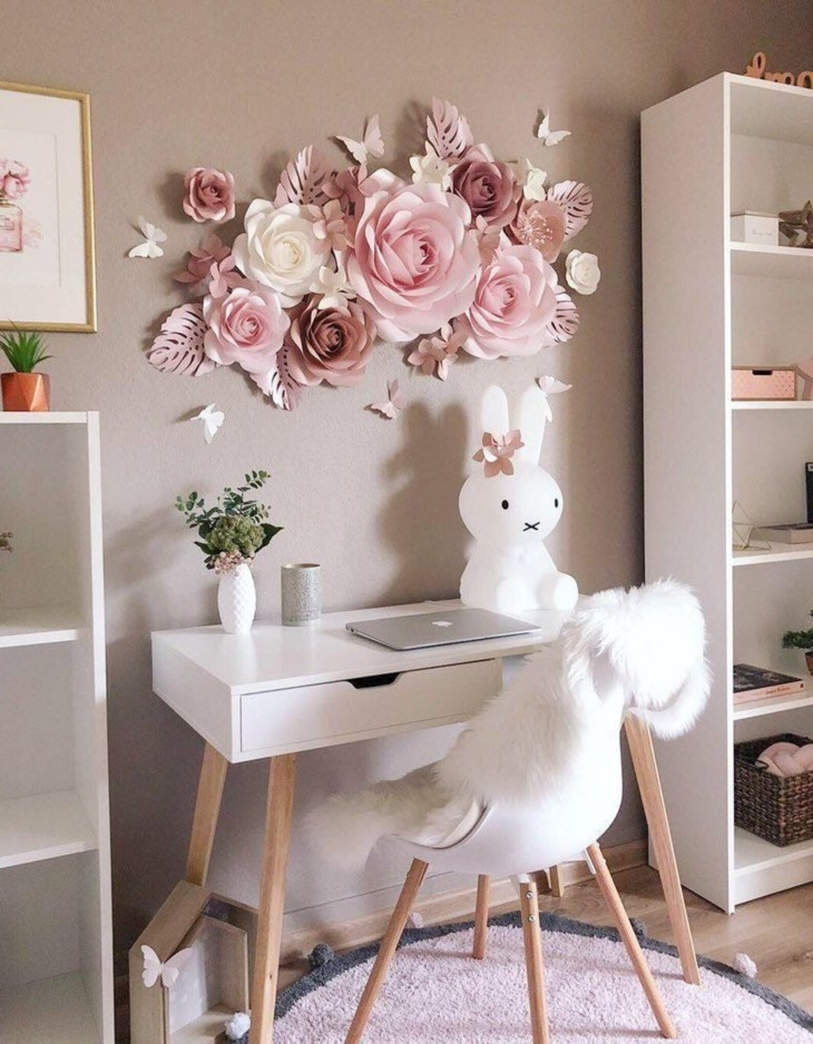 Girl Nursery Wall Decor Paper Flowers Nursery Nursery - Etsy