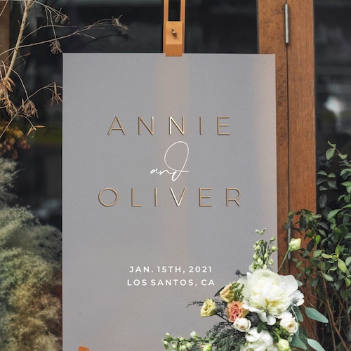 Frosted Acrylic Wedding Welcome Sign Frosted Acrylic Wedding - Etsy