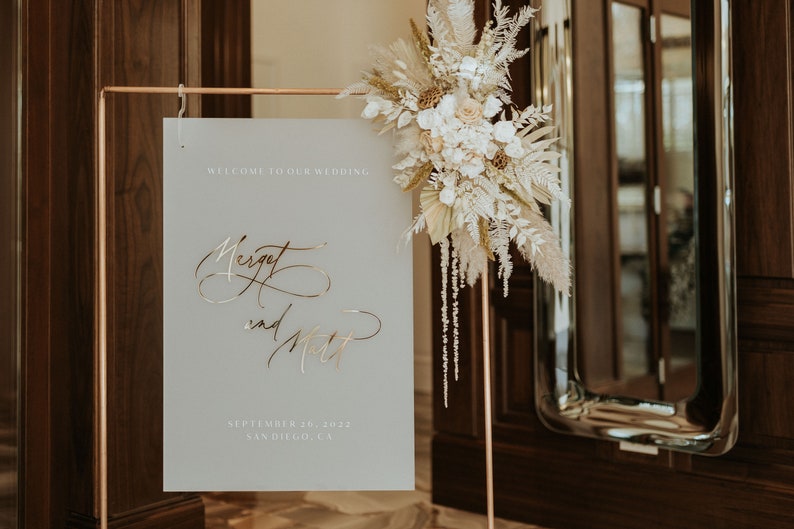 Copper Stand Copper Wedding Welcome Stand Copper Arbor - Etsy