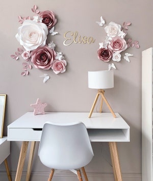 Personalized Name Monogram Wall Sticker Custom Name Wall - Etsy