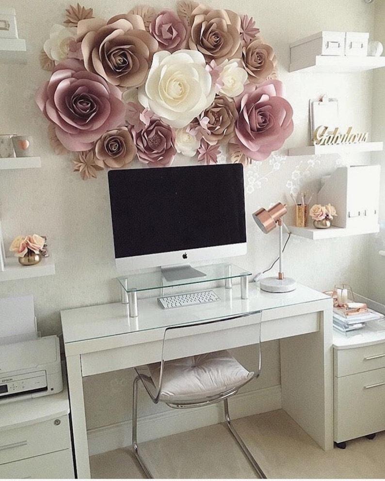 Paper Flowers Wall Decoration Large Paper Flowers Paper - Etsy UK