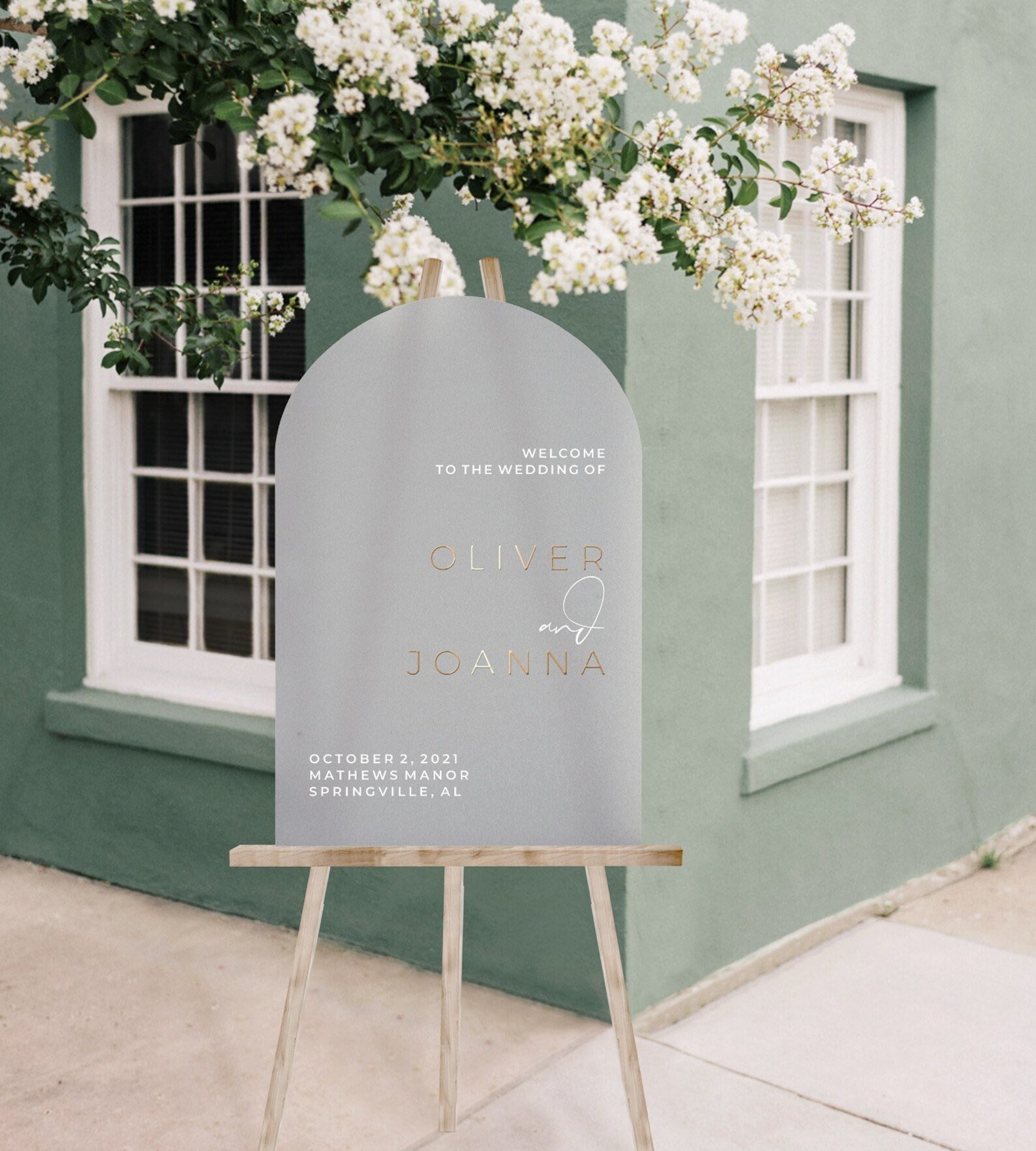 Arched Wedding Sign Frosted Acrylic Arched Welcome Sign - Etsy