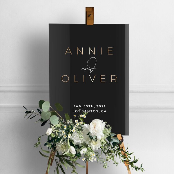 Modern Wedding Signs - Etsy
