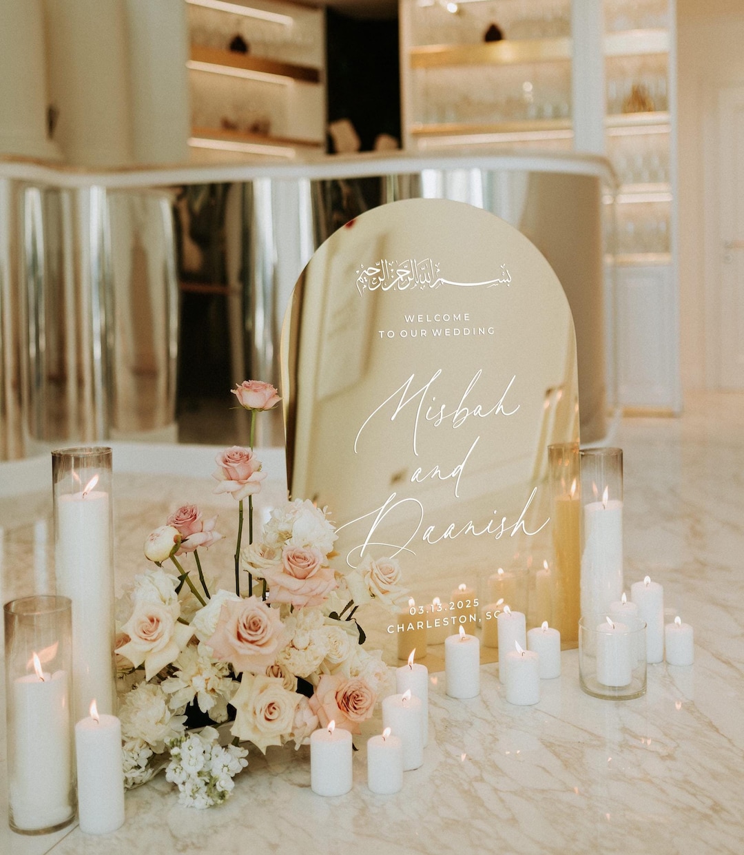 Welcome to Our Nikkah Ceremony Acrylic Sign - Islamic Wedding Decor ...