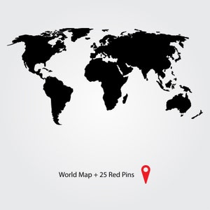 World Map Wall Sticker Design | Wall Travel Decor | Adventure Decal ...