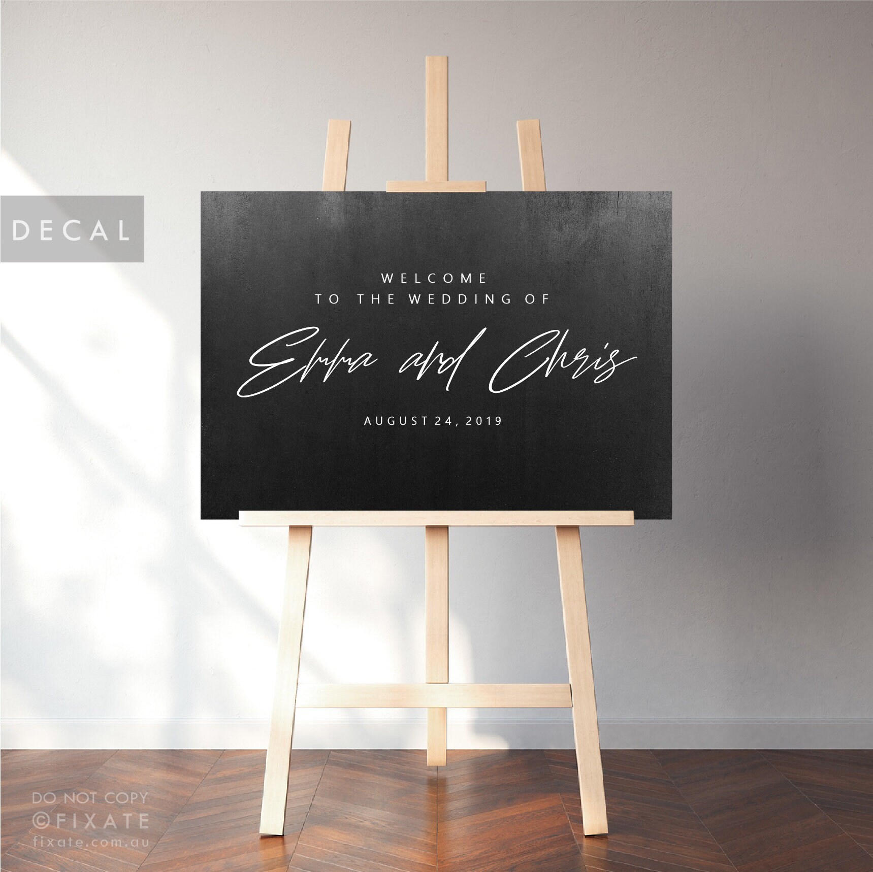 Wedding Sign Decal Welcome Sign Sticker Wedding Signage Decor | Etsy