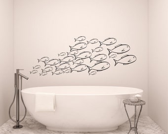 School of Fish Decal - Etsy