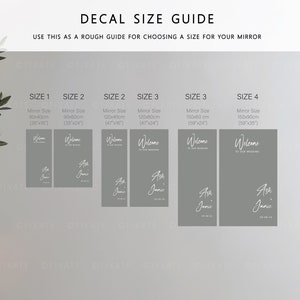 Wedding Mirror Sticker Vinyl Decal for Mirror DIY Wedding Sign Custom ...