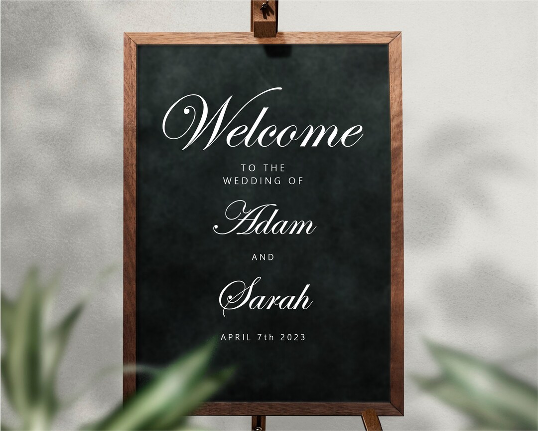 Custom Wedding Decal Vinyl Wedding Sign Custom Wedding Signage ...