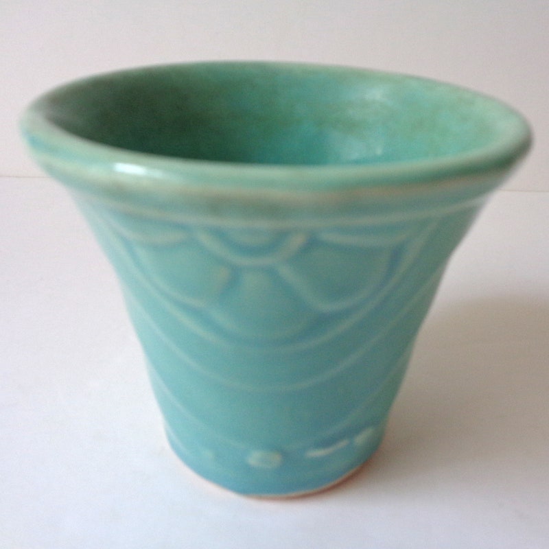 Small Vintage Pottery Flower Pots - Etsy