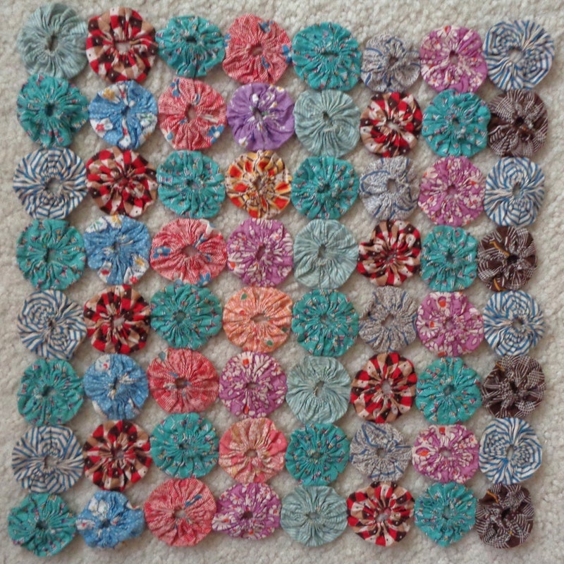 Yo Yo Quilt - Etsy