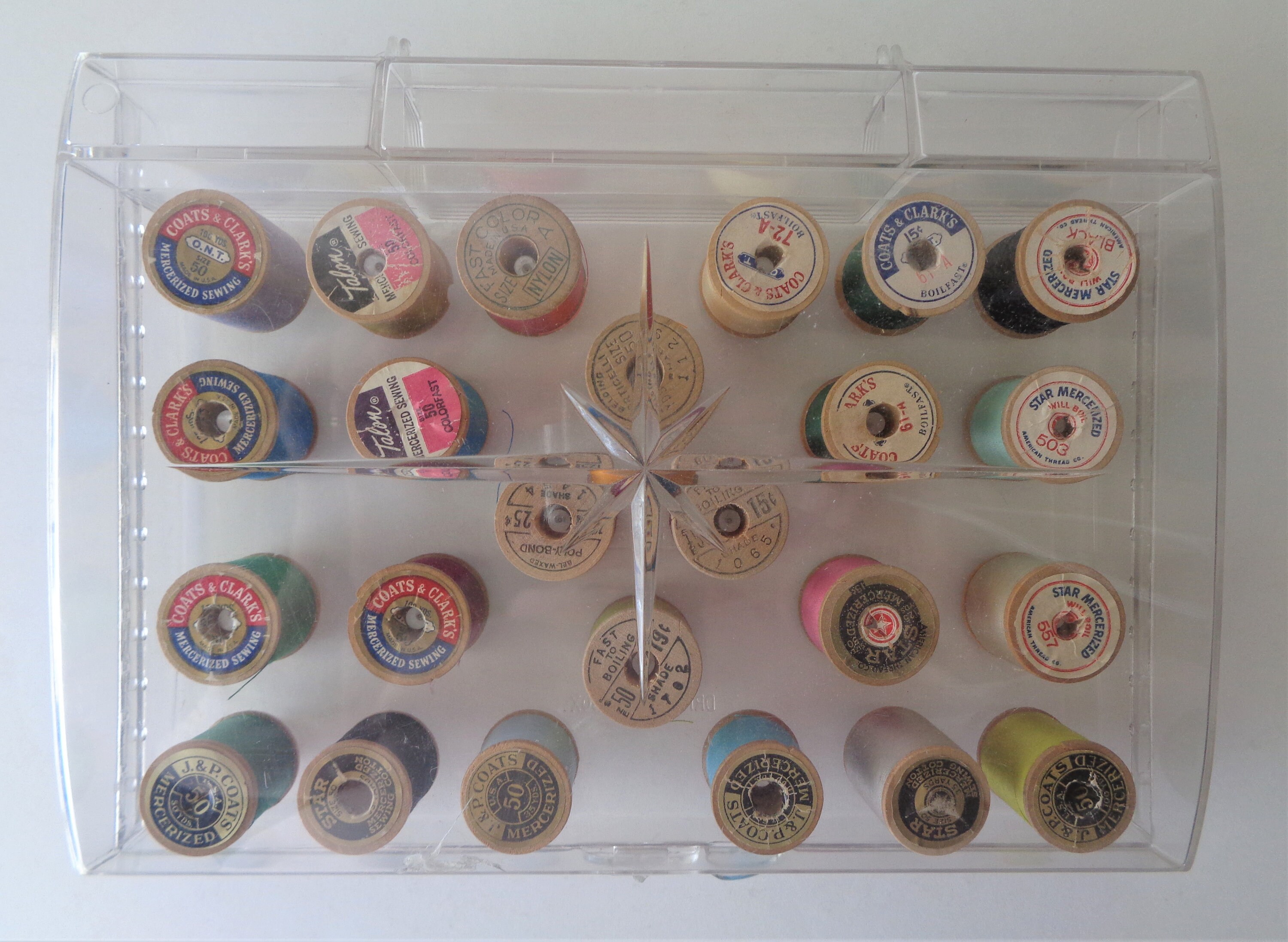 Vintage Dritz Spool Box No 786 Sewing Thread Storage Clear | Etsy