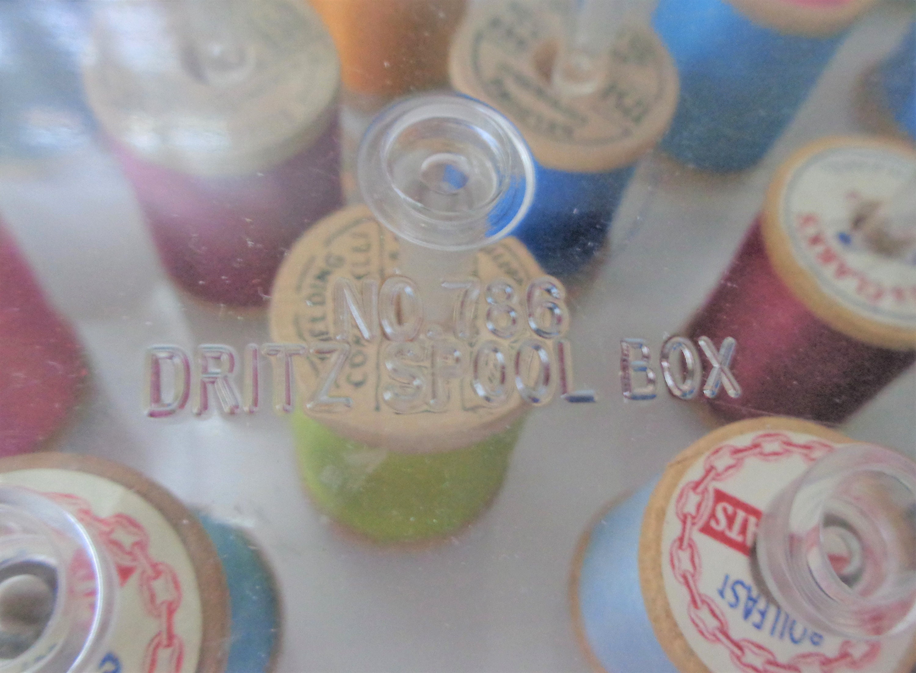 Vintage Dritz Spool Box No 786 Sewing Thread Storage Clear | Etsy