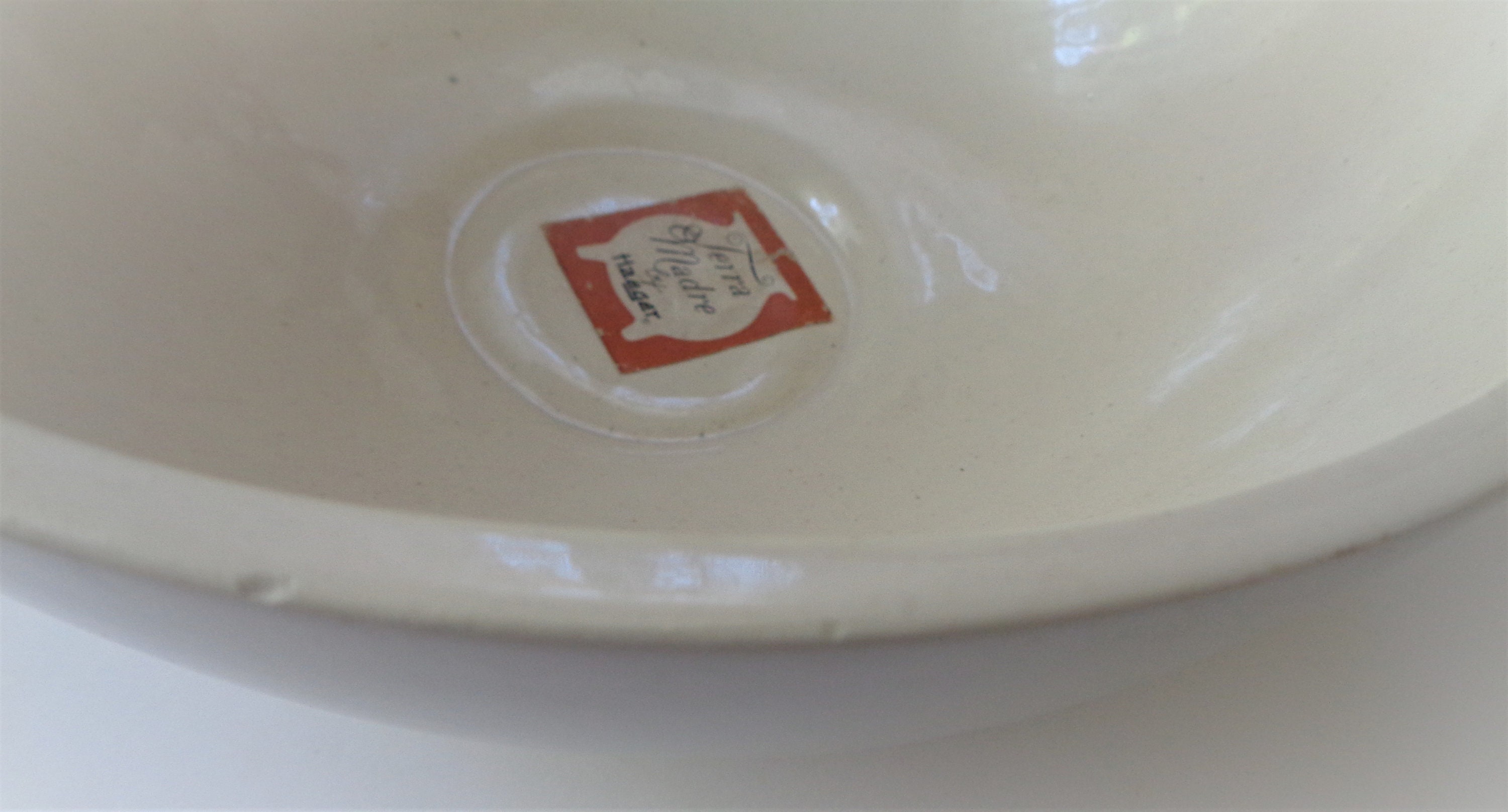 Vintage Haeger Pottery Terra Madre Large Bowl Light Beige Speckled High ...